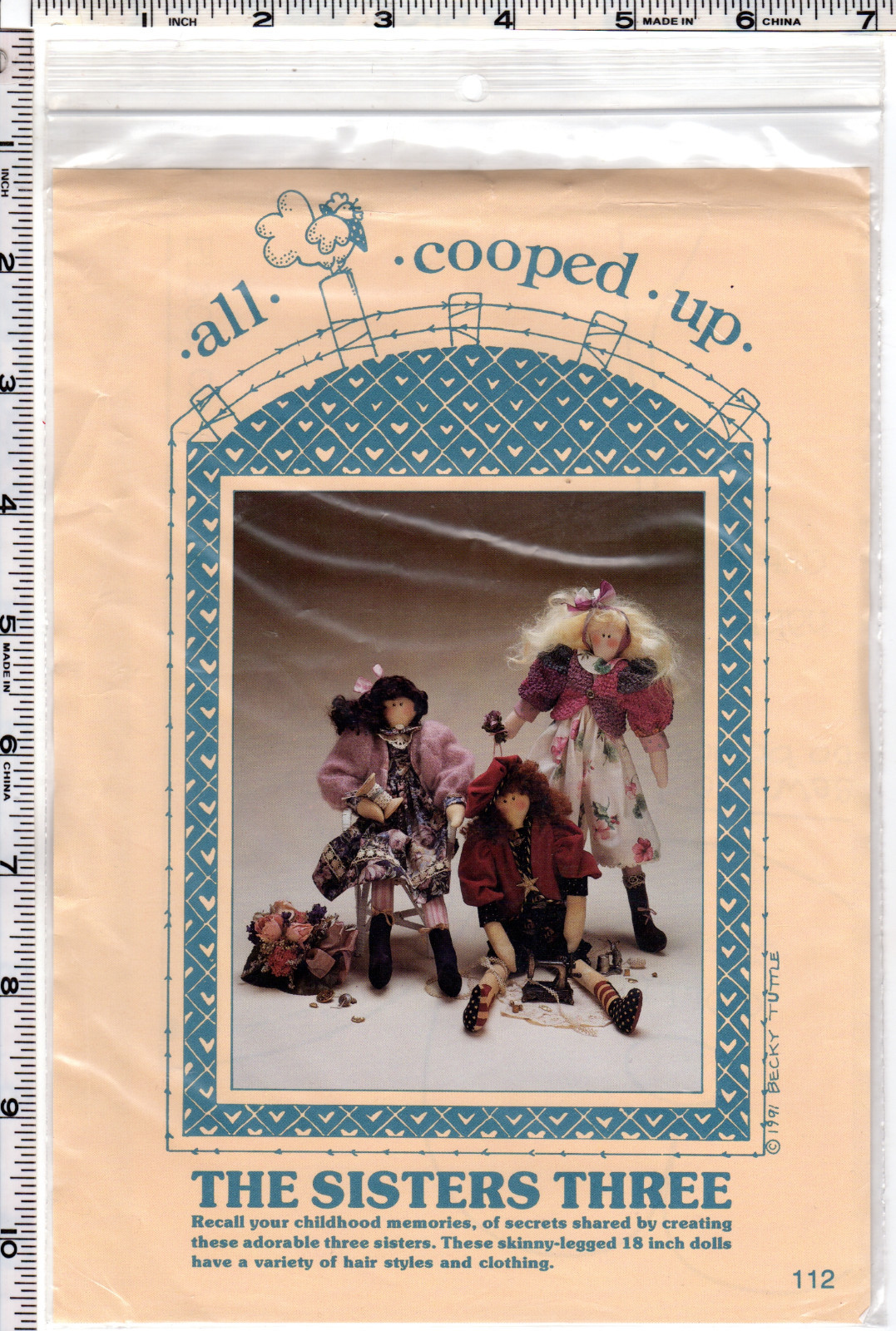 CHOICE: UNCUT All Cooped Up Doll Craft Dollmaking Sewing Patterns | eBay