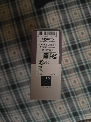 Somfy Smoove Origin 4 RTS PURE –4 Channel Wireless Wall Control-1811748 ...