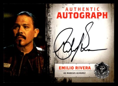 2014 Cryptozoic Sons of Anarchy 1-3 #A9 Emilio Rivera Authentic ...
