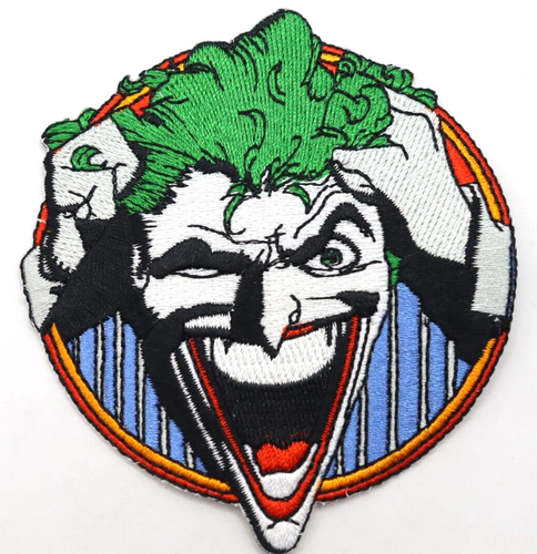 DC Comics Joker Laughing 3.5x3.25 Embroidered Iron On Patch | eBay