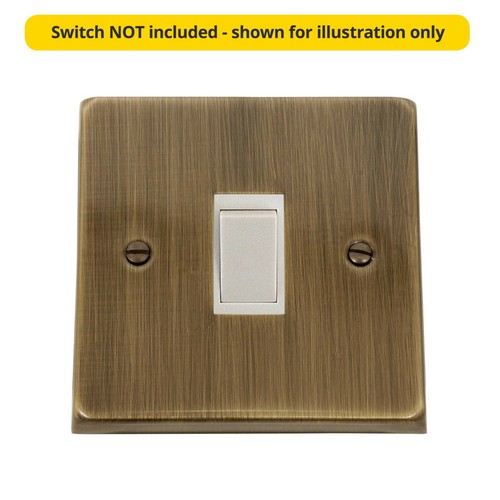 Light Switch Conversion Metal Cover Plate No Wiring Single/Double ...
