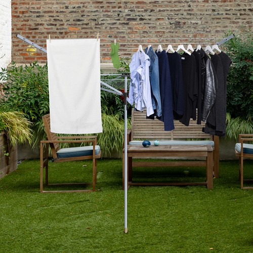 Rotary Airer Garden Clothe Line Dryer 4 Arm Outdoor Washing Line Heavy ...