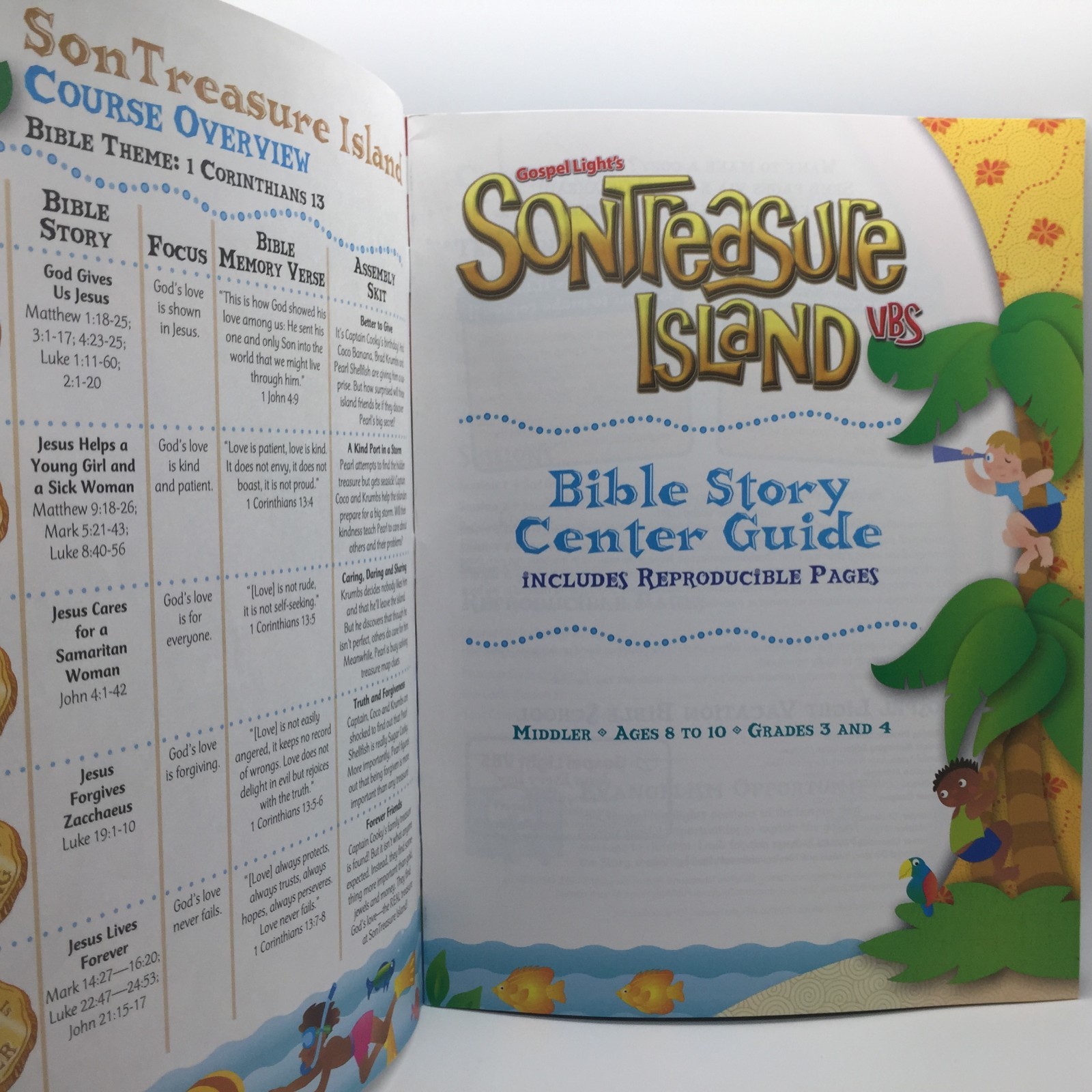VBS 2014 SonTreasure Island Bible Story Center Guide Middler G 3-4 ...