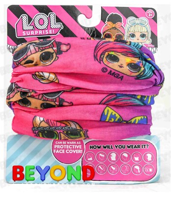 LOL SURPRISE! Face Masks Bandana Neck Gaiter Protective Face Cover kids ...