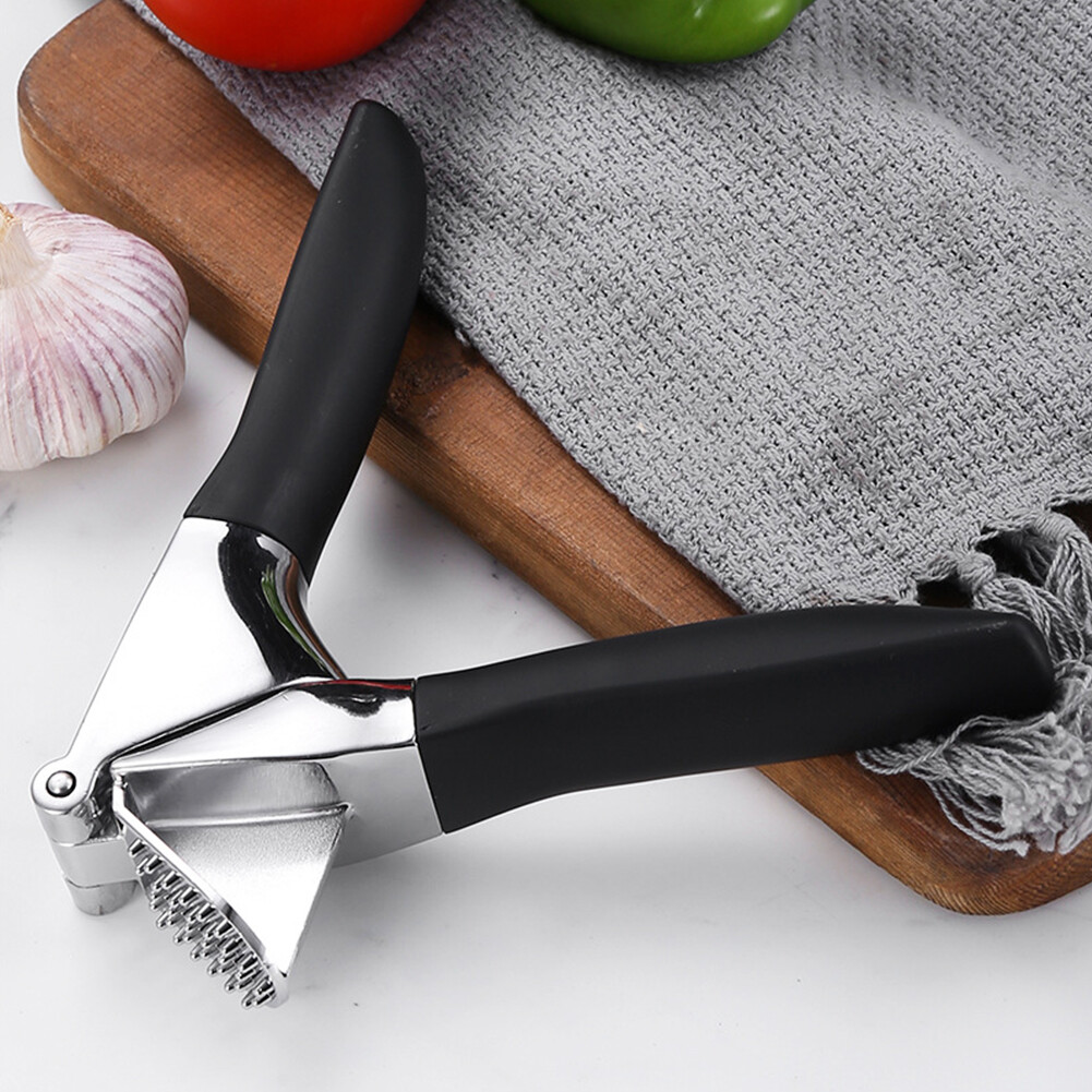 3pcs/set Heavy Duty Squeeze Ginger Garlic Press Peeler Zinc Alloy ...