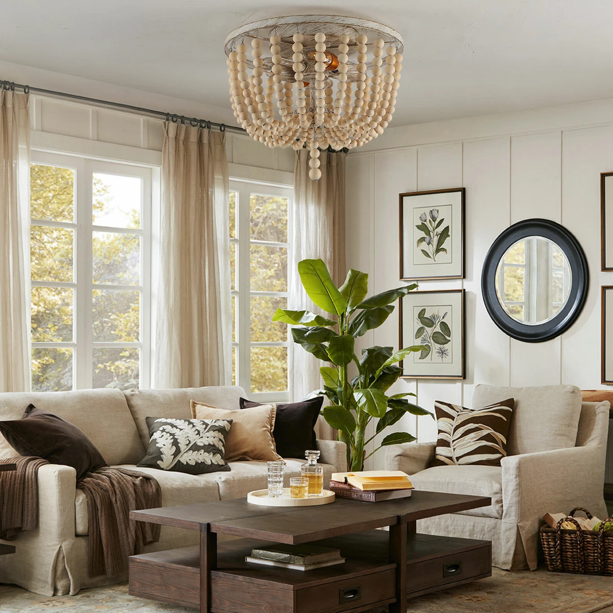 Rustic Pottery Barn Living Rooms