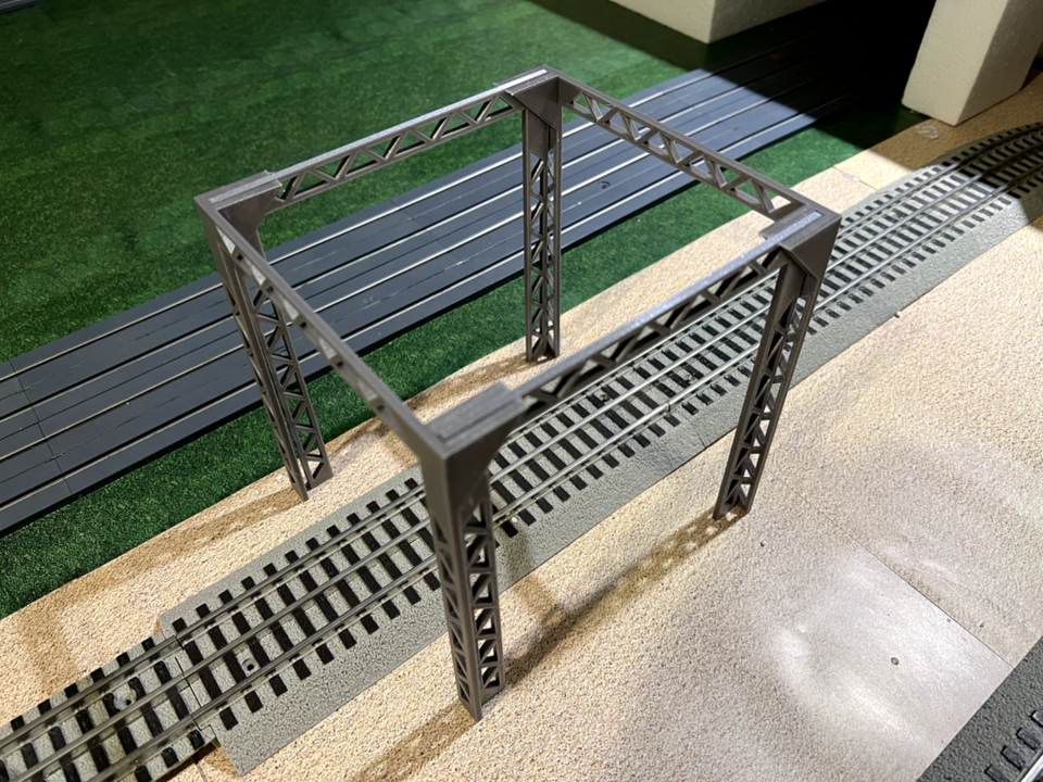 O Scale Four Sided Wide Trestle Platform for Elevated Train or Subway ...
