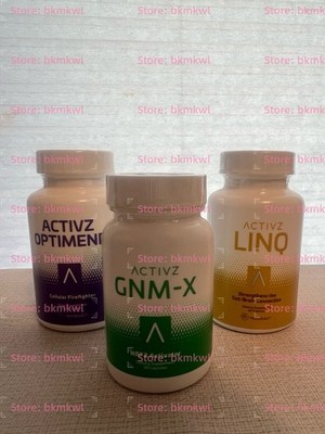 Authentic ACTIVZ TRIFECTA 3 bottle set: 1 GNMX + 1 LINQ + 1 OPTIMEND ...
