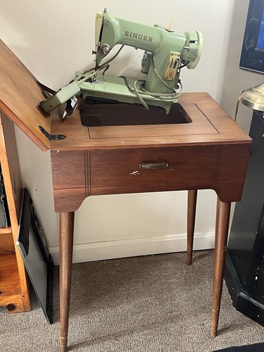 Vintage Singer Sewing Machine Cabinet Table Desk/ End Table | eBay