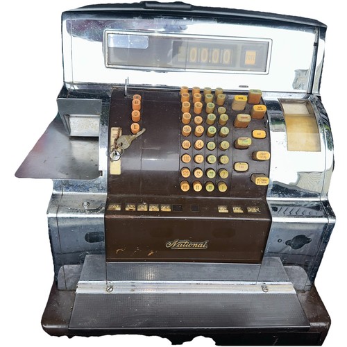 NCR National Cash Register With Key. Antique 1950s Original. Untested ...
