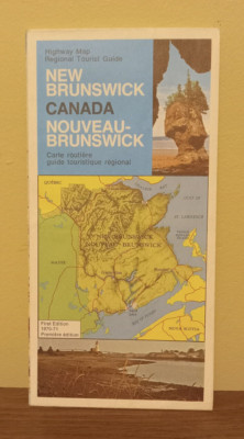 Vintage New Brunswick Highway Map - 1970-71, First Edition, English and ...