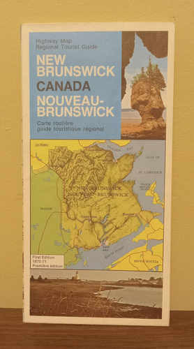 Vintage New Brunswick Highway Map - 1970-71, First Edition, English and ...