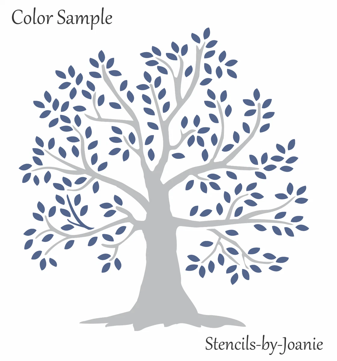 Tree With Roots Stencils