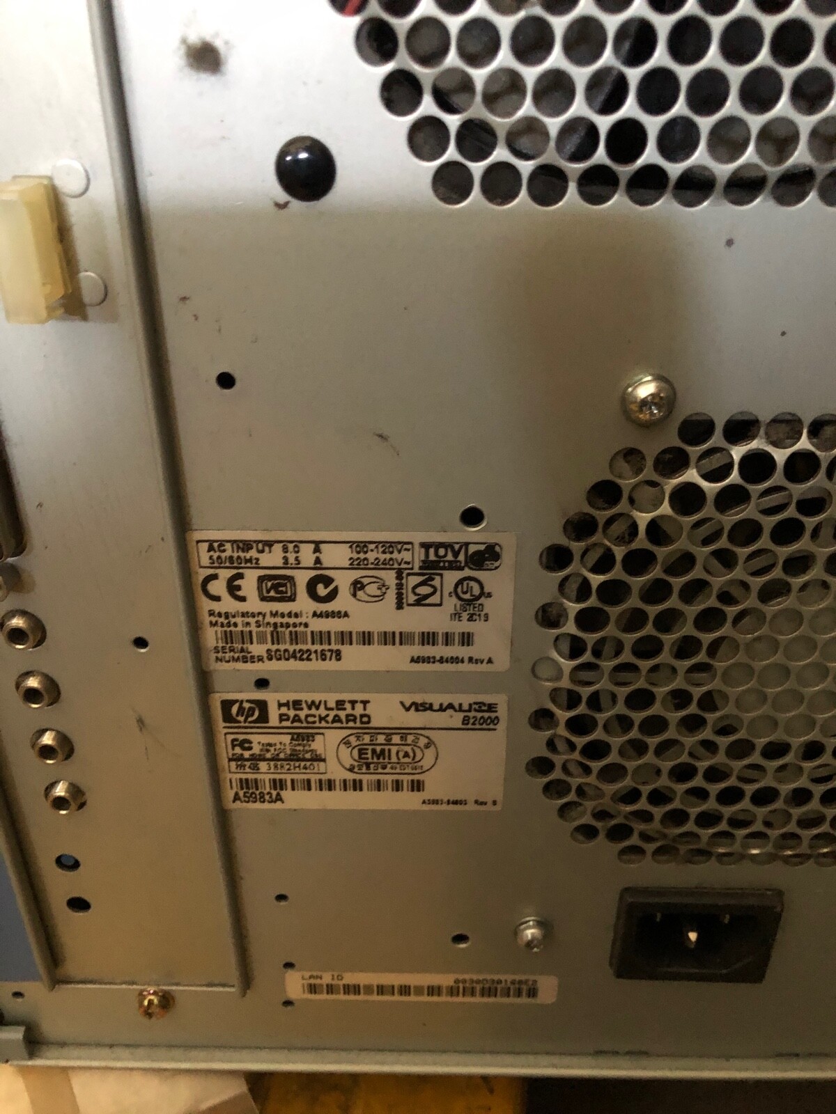 HP Visualize B2000 Workstation HP A5983A | eBay