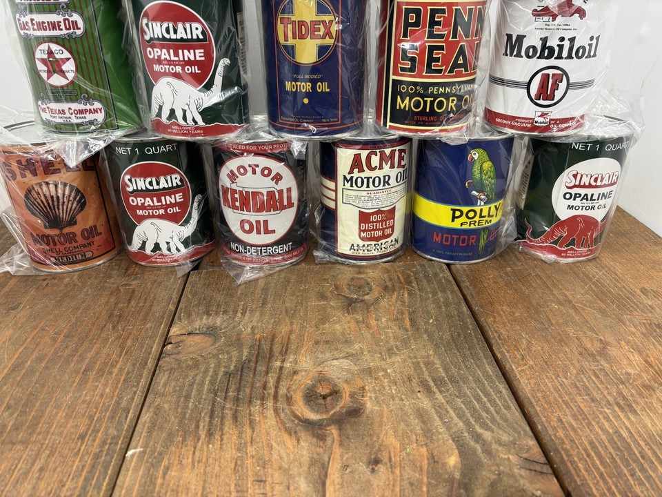Reproduction Oil Cans 1 qt. 16 Cans - GREAT SPECIAL - Lot 4 | eBay