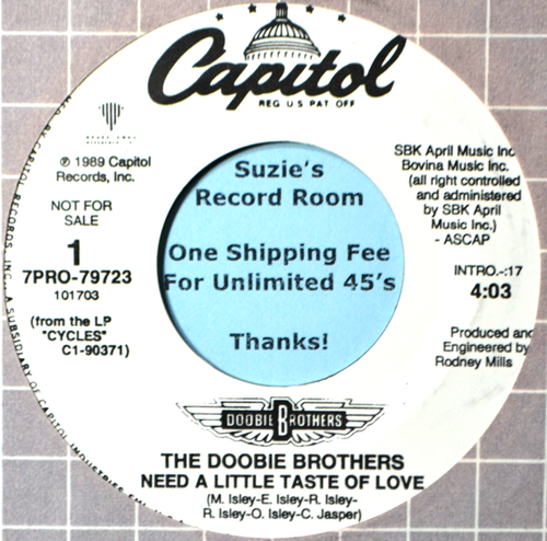 Doobie Brothers Need a Little Taste of Love DJ Promo NM 45 7" Vinyl ...