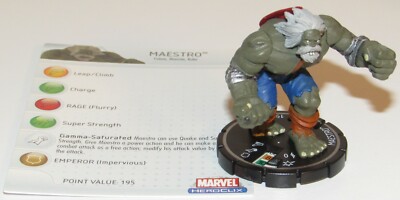 MAESTRO 060 Mutations and Monsters Marvel HeroClix SUPER RARE | eBay