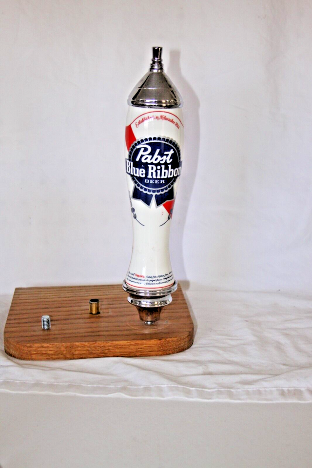 Vintage Pabst Blue Ribbon Beer Tapper Handle - Display Base is not ...