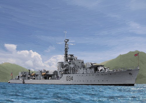 HMS COCKADE - LIMITED EDITION ART (25) | eBay