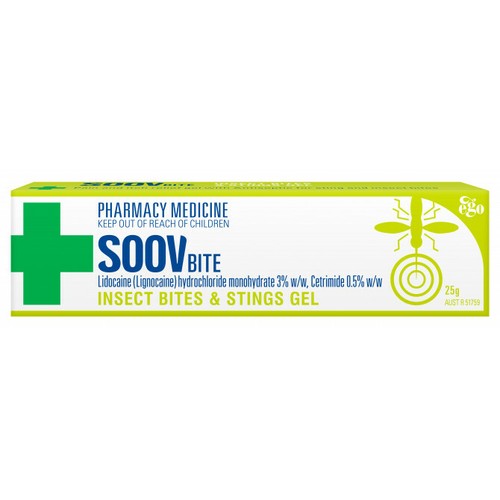 2 x Ego Soov Bite Gel 25g Pain Itch Relief Gel Antiseptic Stings Insect ...