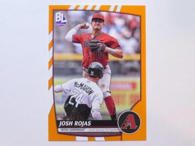2023 Topps Big League Baseball Josh Rojas Electric Orange Card #172 ...