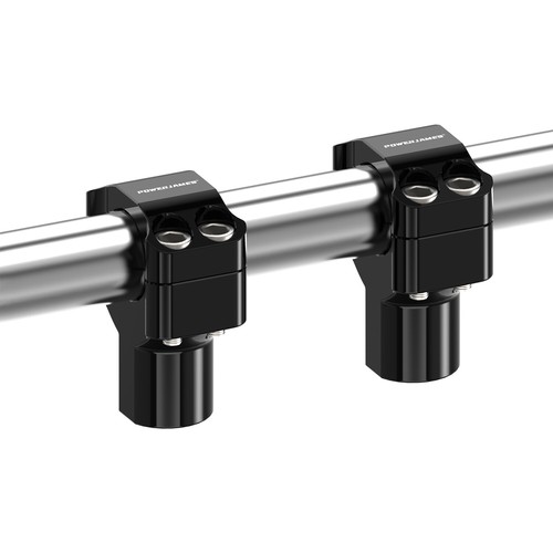 Black 1.25" 1 1/4 Handlebar Risers Kit for Harley Fat Boy Breakout FLFB ...