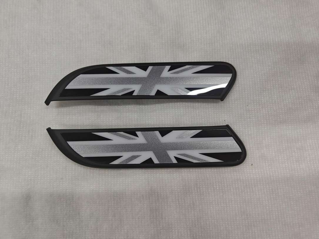 SIDE SCUTTLES SEITENBLINKEREINSATZ UNION JACK BLACK für MINI COOPER F56 ...