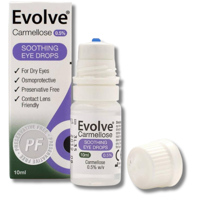 Evolve Soothing Carmellose Eye Drops - 10ml Relief from burning ...