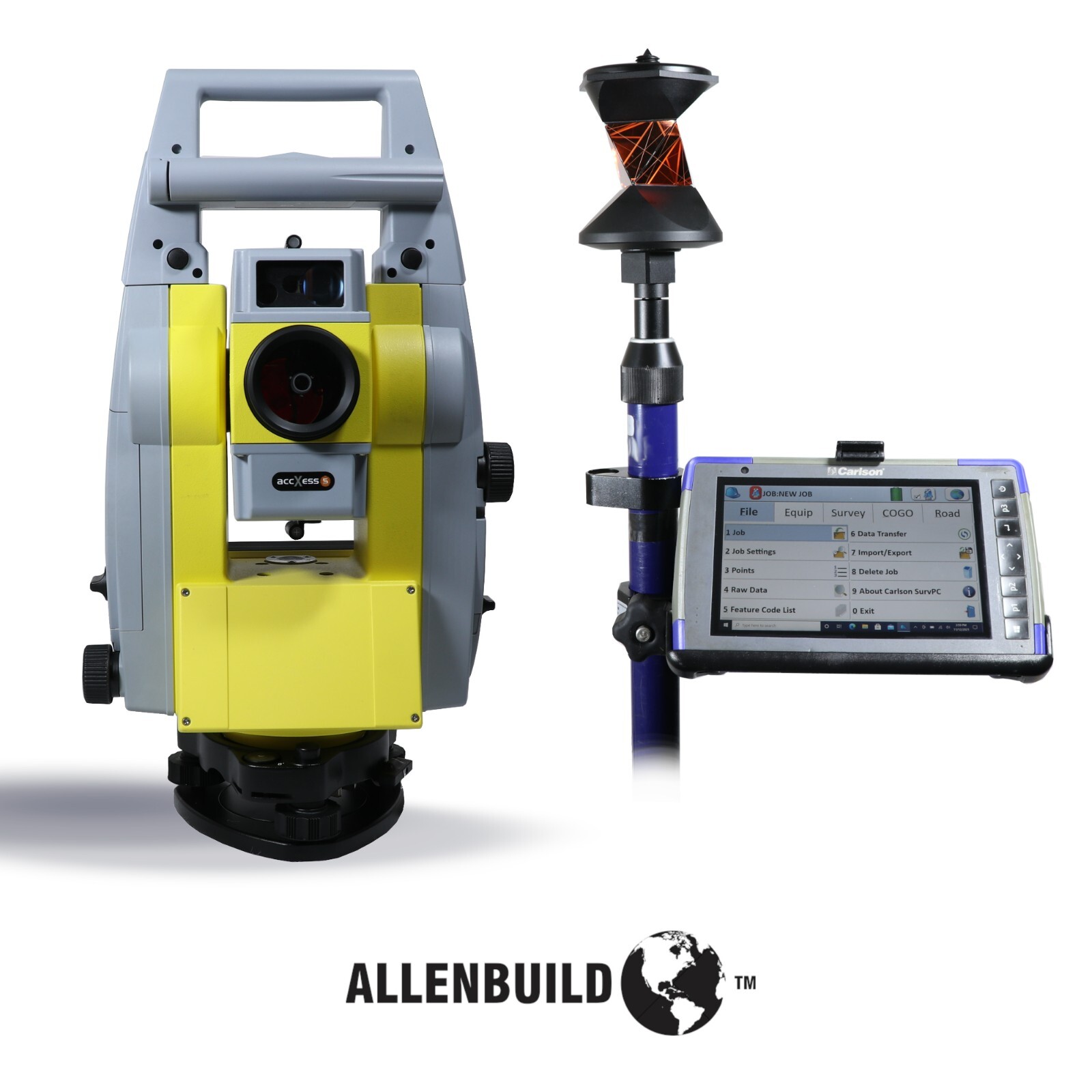 CARLSON CR2+ 2" ROBOTIC TOTAL STATION FOR CONSTRUCTION AND SURVEYING W/TABLET | eBay