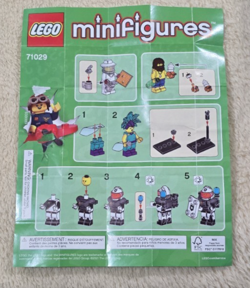 LEGO Minifigure Series 21 Checklist ONLY - NO MINIFIGURE - 71029 ...