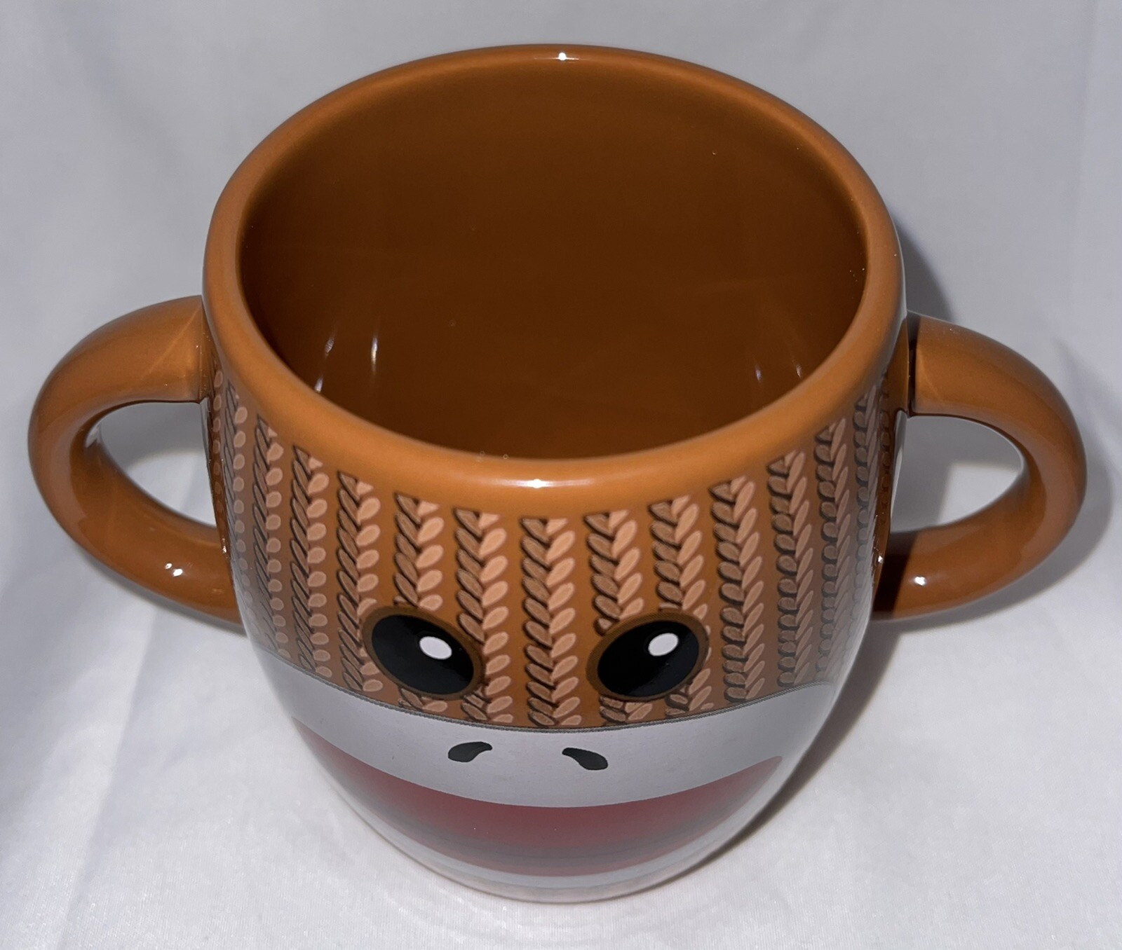 Brown SOCK MONKEY Cup Mug By Galerie 2 Handles | eBay