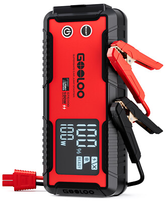 GOOLOO 6000A Jump Starter GT6000 Car Starter 100W Bi-Directional Fast ...