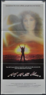 Mask 1985 ORIG 13X30 AUSTRALIAN MOVIE POSTER CHER ERIC STOLTZ SAM ...