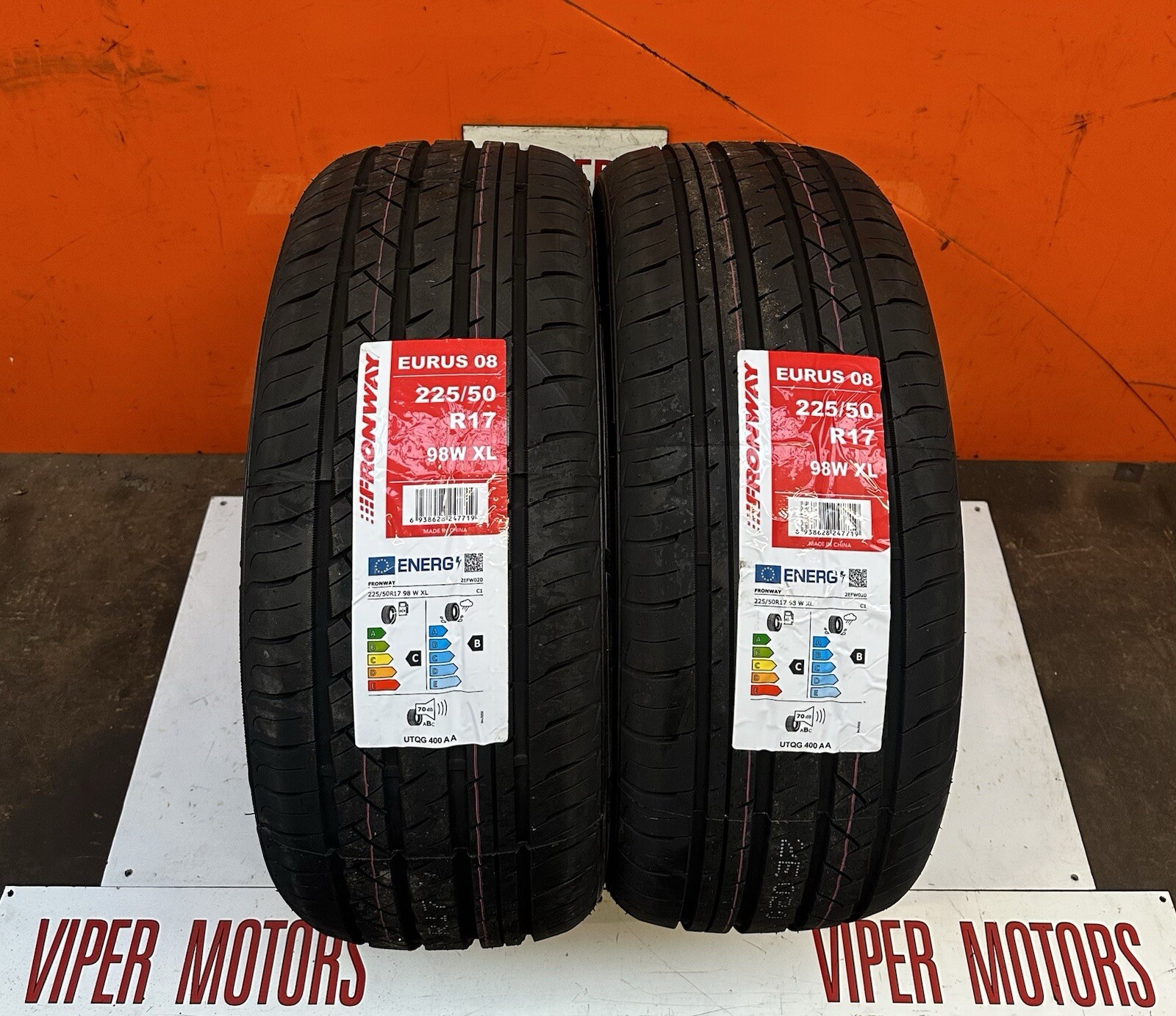 225 50 17 TYRE FRONWAY M&S 2255017 225/5017 225/50/17 x 2 TYRES (PAIR ...
