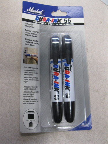 4 Markal Dura-Ink 55 Medium chisel Tip Permanent Marker 96534 | eBay