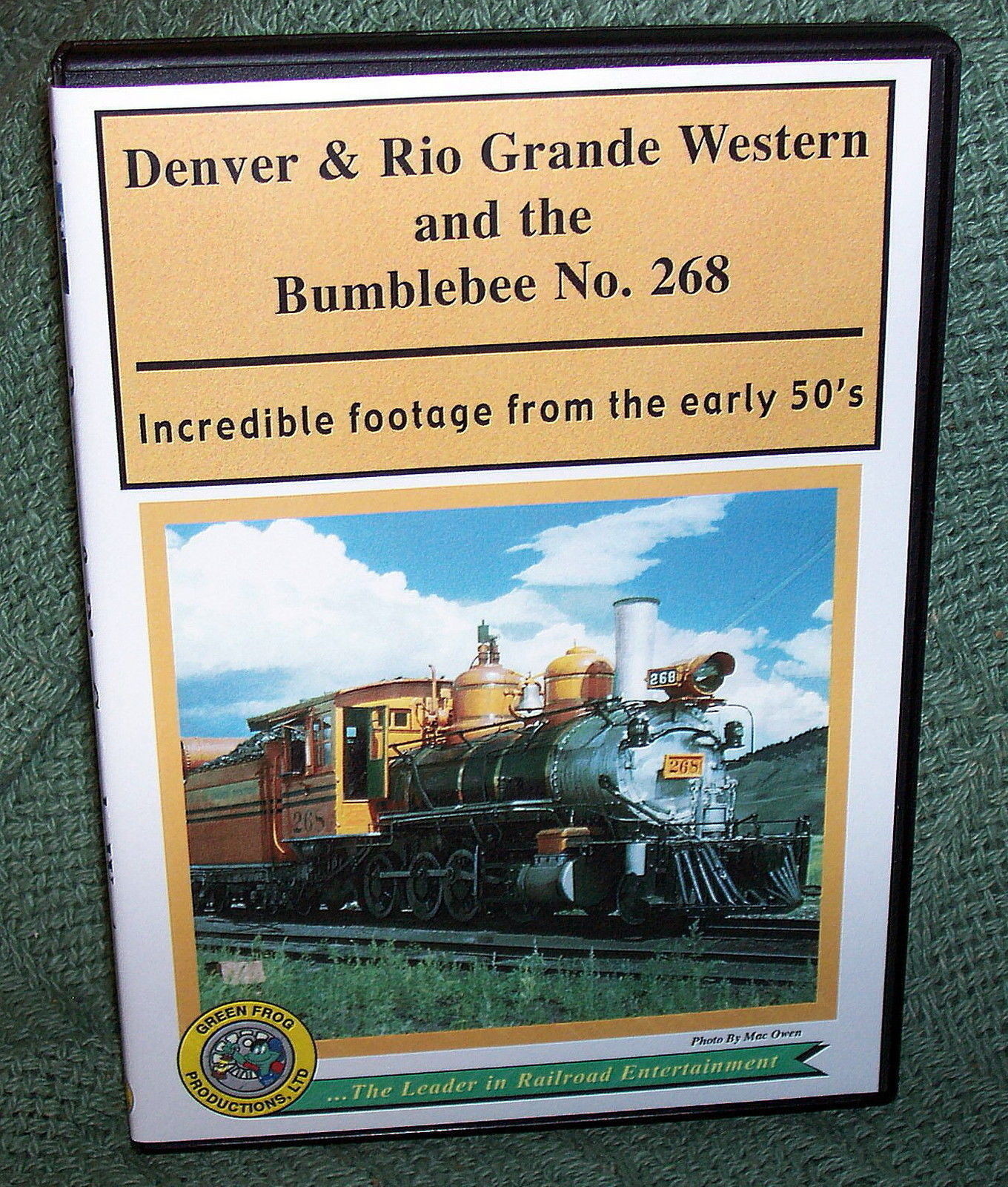 cp026 TRAIN VIDEO DVD "D&RGW BUMBLEBEE NO. 268" (EARLY 50'S) | eBay