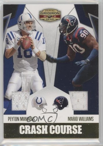 2010 Gridiron Gear Materials Missing Serial Number Peyton Manning Mario ...