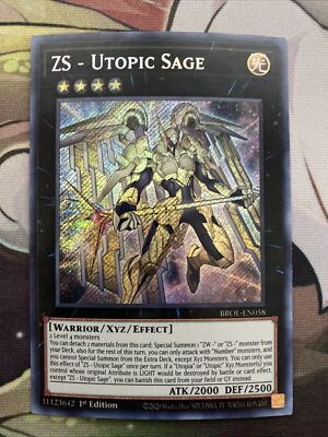 Yugioh! ZS - Utopic Sage - BROL-EN058 Secret Rare - 1st ed NM | eBay
