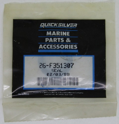 NEW QUICKSILVER MARINE BOAT OEM SEAL PART NO. 26-F351307 | eBay