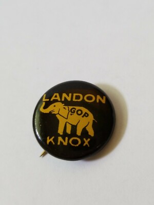 1936 Landon Knox Pinback Button - Presidential Campaign Button | eBay