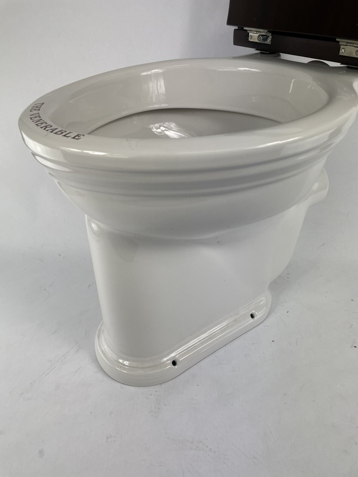 Thomas Crapper & Co Ltd High Level Toilet bowl with Seat no Tank | eBay