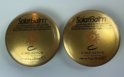 2 CND Solarbalm Solar Balm 9g = 0.33oz Creative Nail Design Cuticle ...