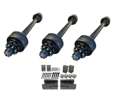 12,000 lb Triple Axle Kit - 36K Capacity Heavy Duty - 24-5/8 ...