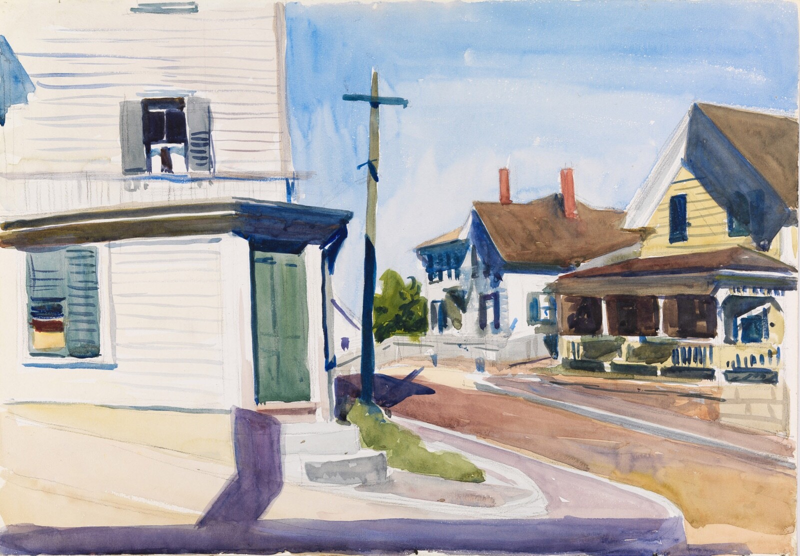 Edward Hopper : Street Corner : 1923–1924 : Archival Art Print | eBay