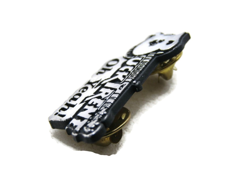 Buck Trent Pin Oh Yeah! Black & Silver Tone | eBay