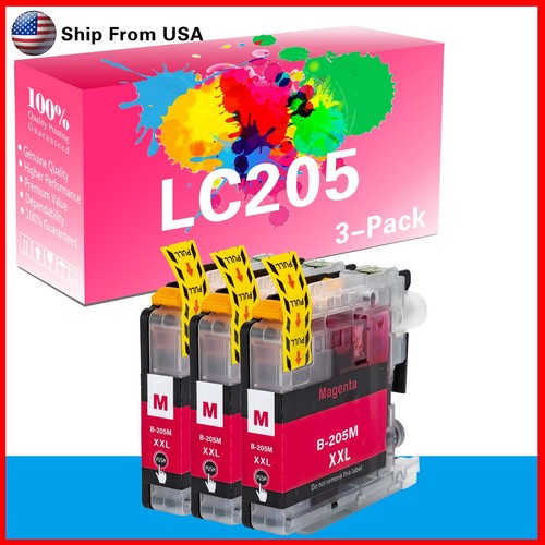 3PK LC-205 Ink Cartridge for MFC J4620DW Printer | eBay