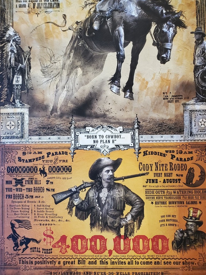*signed* Cody Wyoming Buffalo Bill Stampede Rodeo poster by Bob ...