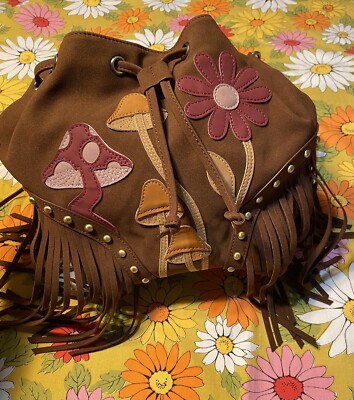 Current Mood Mushroom Purse Vintage Style Fringe Mushroom Handbag | eBay