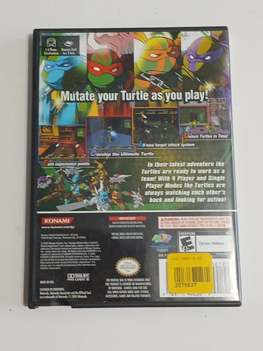 Teenage Mutant Ninja Turtles 3 Mutant Nightmare (Nintendo GameCube) No ...