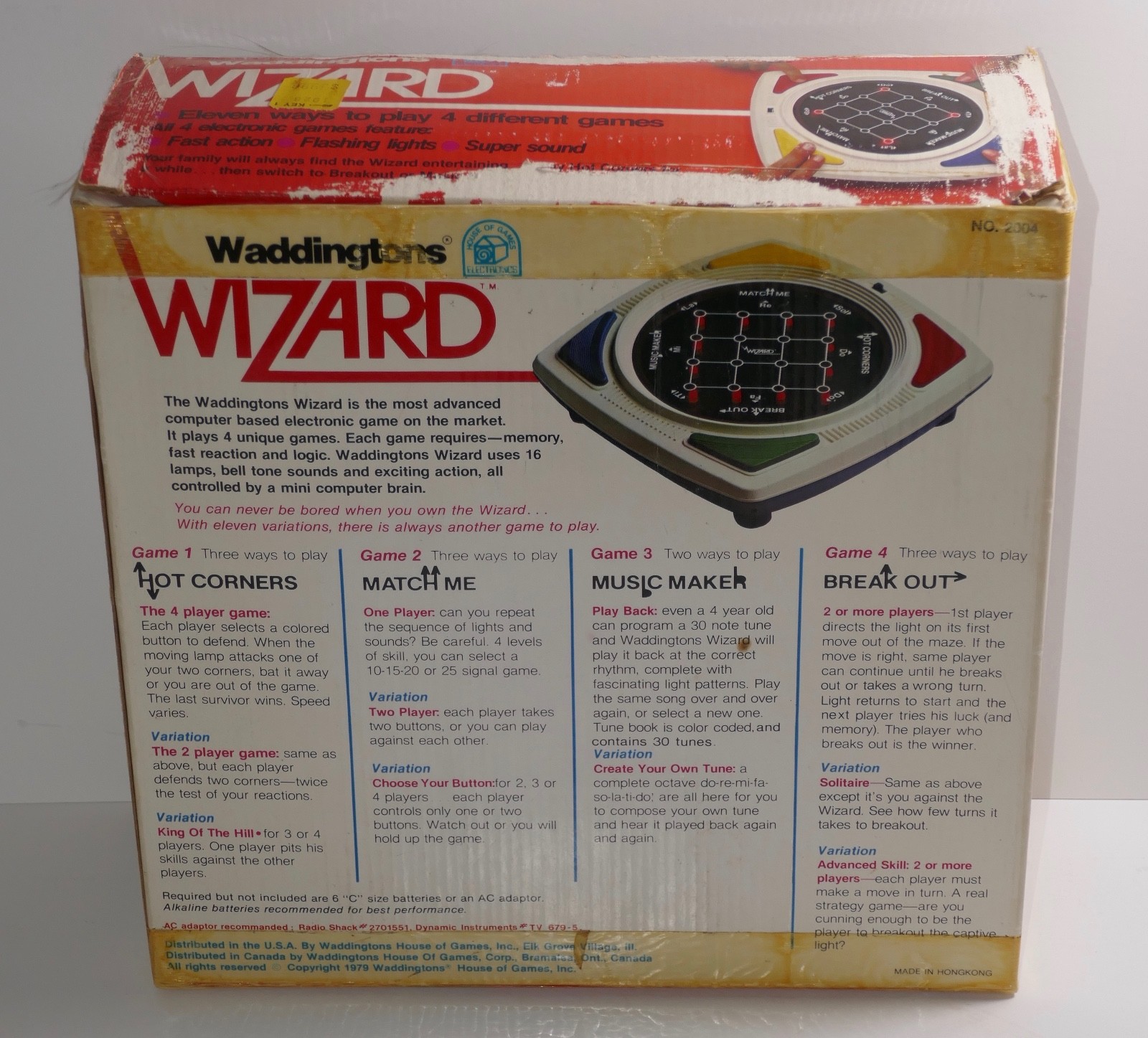 Waddingtons 1979 Wizard Electronic Game w/Box | eBay
